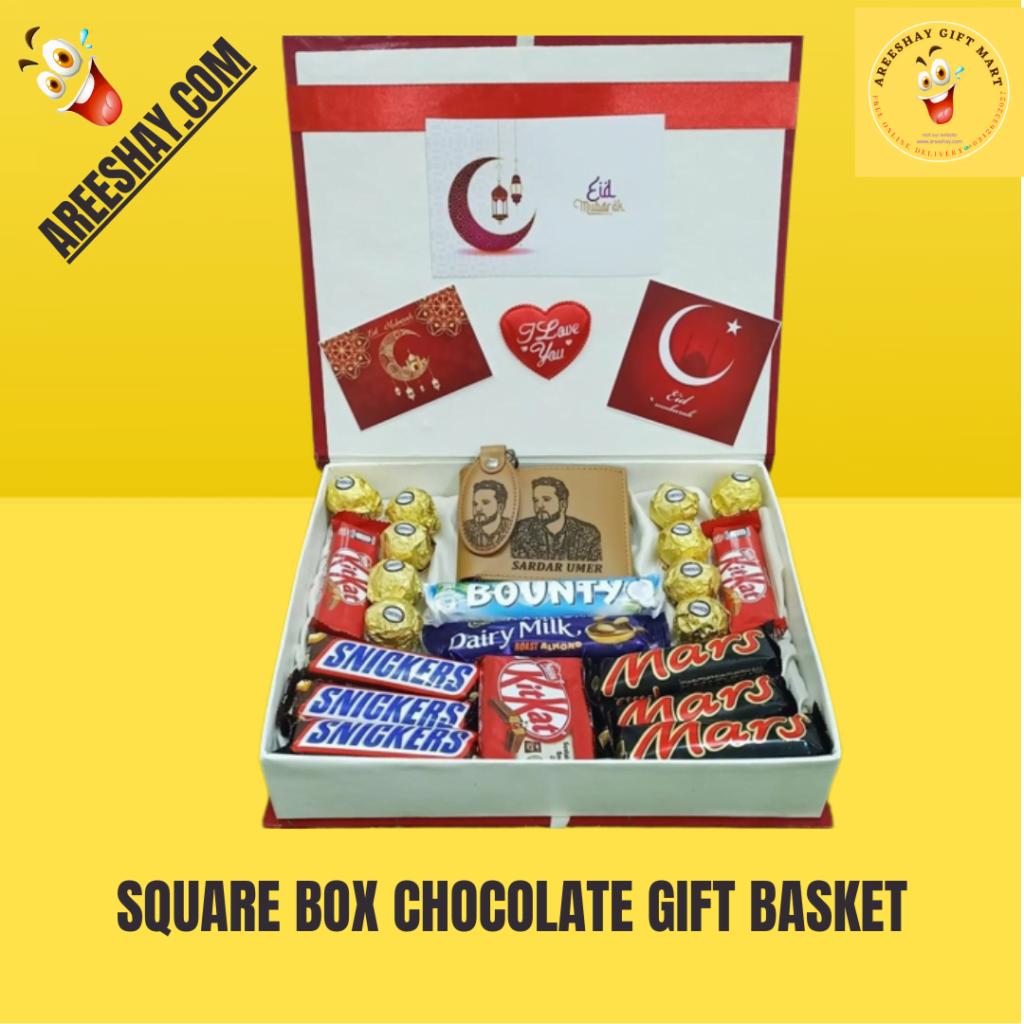 SQUARE BOX CHOCOLATE GIFT BASKET | Send Gifts To Pakistan | Same Day ...