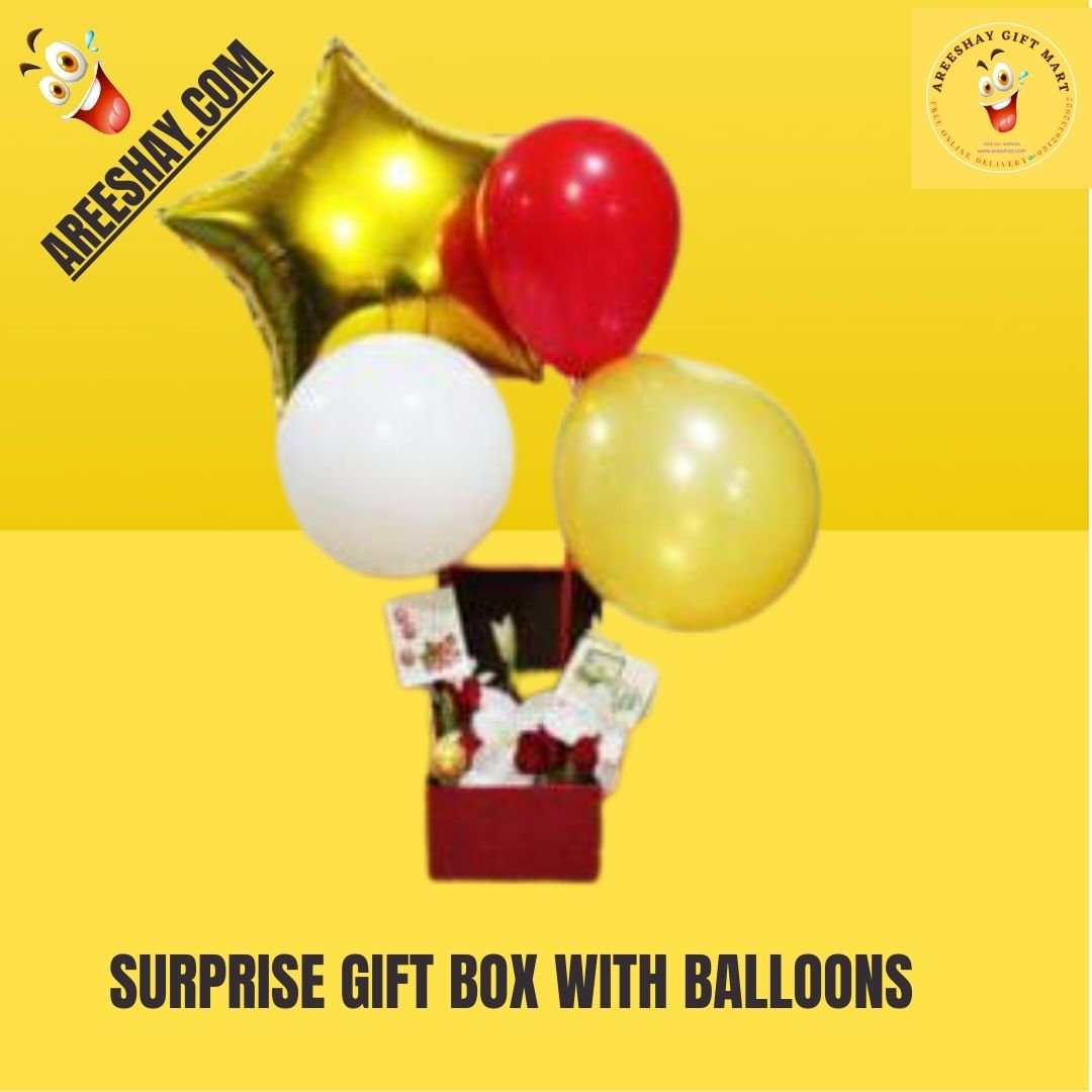 SURPRISE GIFT BOX WITH BALLOONS | Send Gifts To Pakistan | Same Day ...